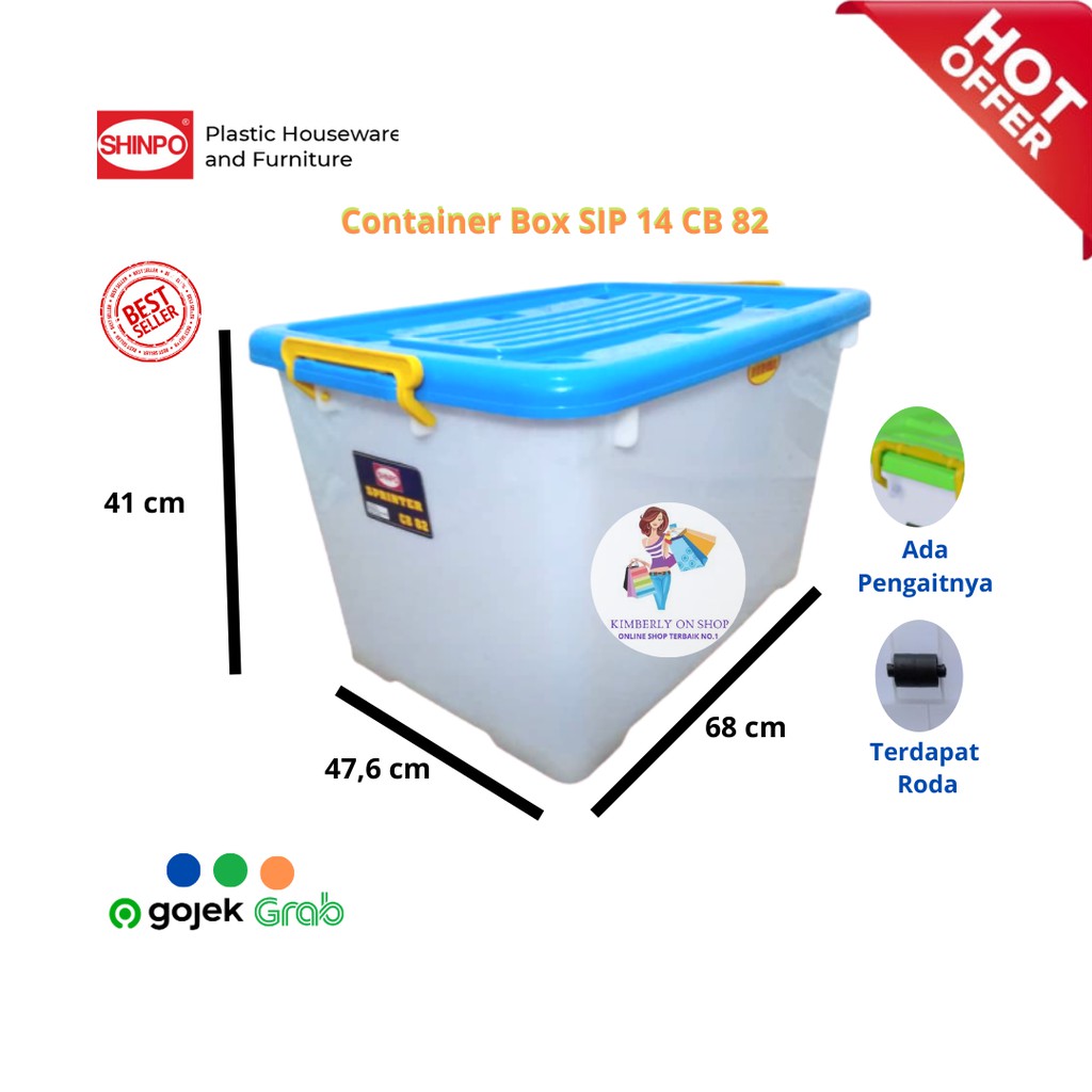Box plastik menyimpan serbaguna conner box Shinpo Sprinter CB 82 ...