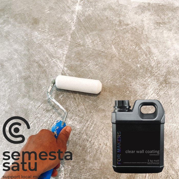 clear wall coating pelapis dinding semen expose cat tembok transparan ...