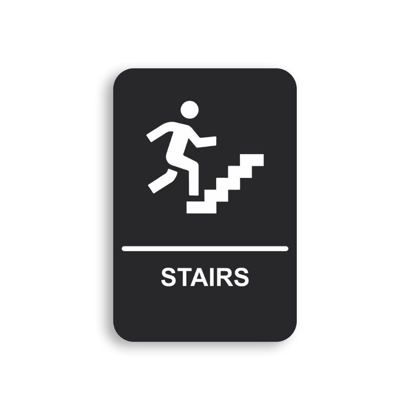 Dijual sign board stairs - papan tanda penunjuk tangga - wall decor ...