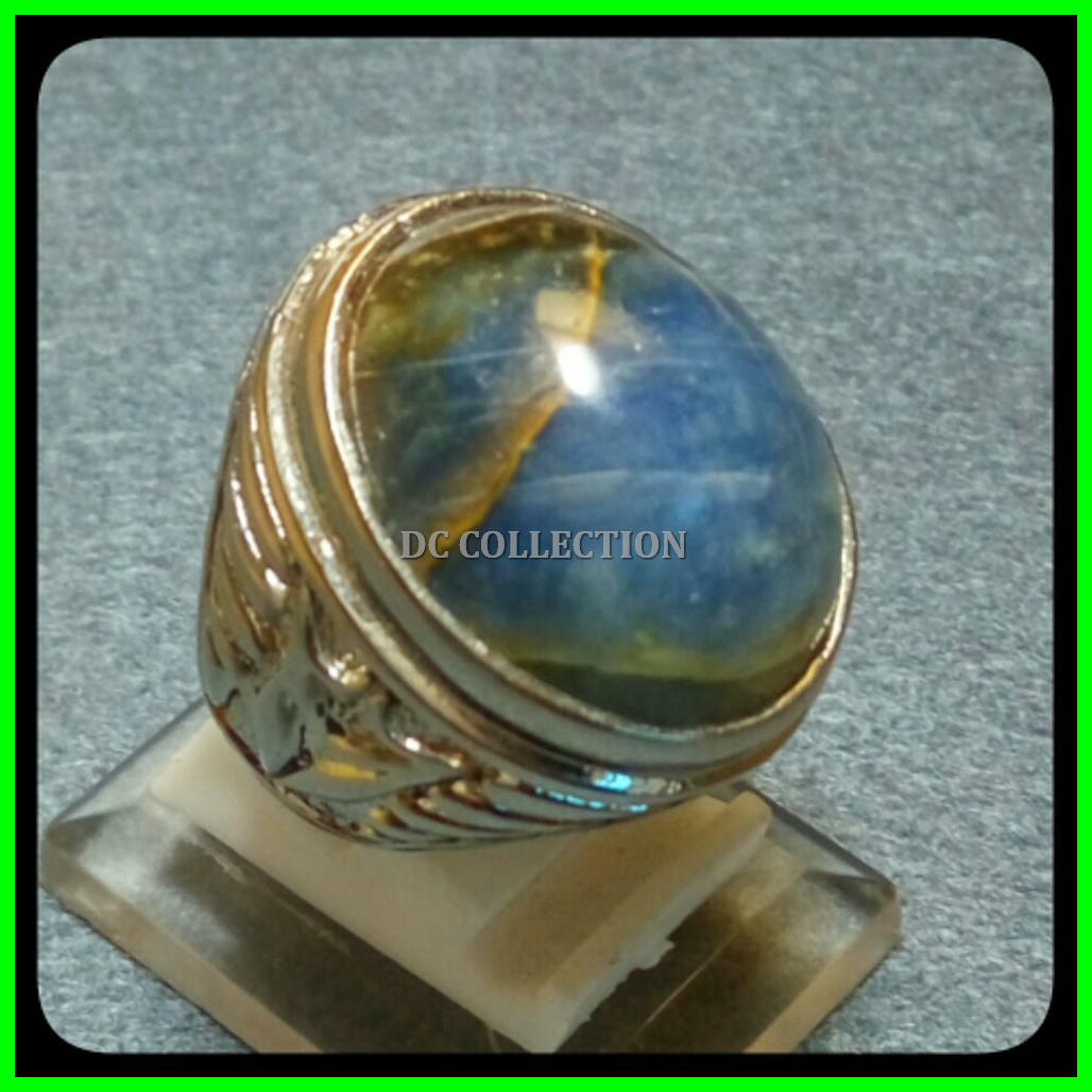 CINCIN BATU AKIK BLUE OPAL SERAT MANTAP DAN TEMBUS | Lazada Indonesia