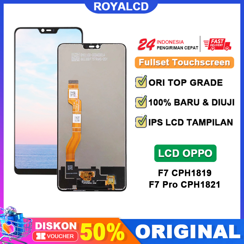 [100% Diuji] LCD OPPO F7 CPH1819/F7 Pro Fullset Touchscreen HD Touch ...