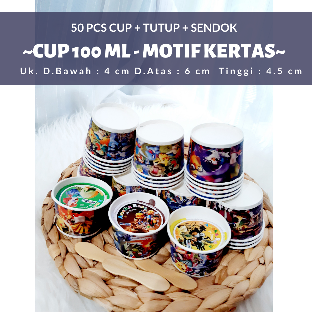 cup 100ml kotak cap eskrim karakter 100ml cup es cream paper 100ML ... cup 100ml kotak cap eskrim karakter 100ml cup es cream paper 100ML ...