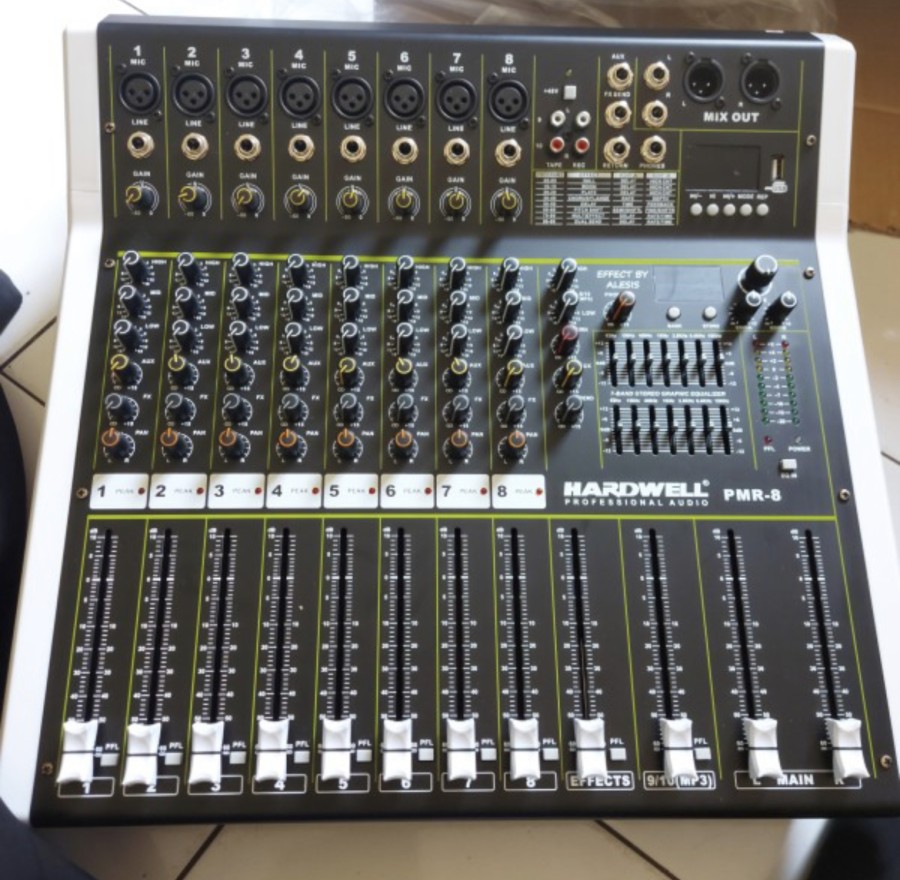 Power Mixer Audio 8 Channel HARDWELL PMR-8 USB | Lazada Indonesia