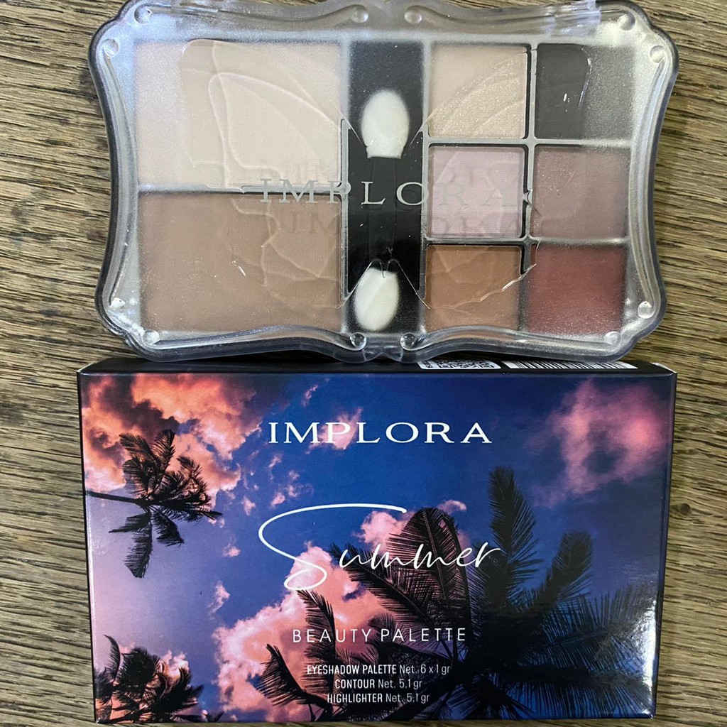 IMPLORA BEAUTY PALETTE ORIGINAL BPOM - IMPLORA EYESHADOW 8 COLOUR ...