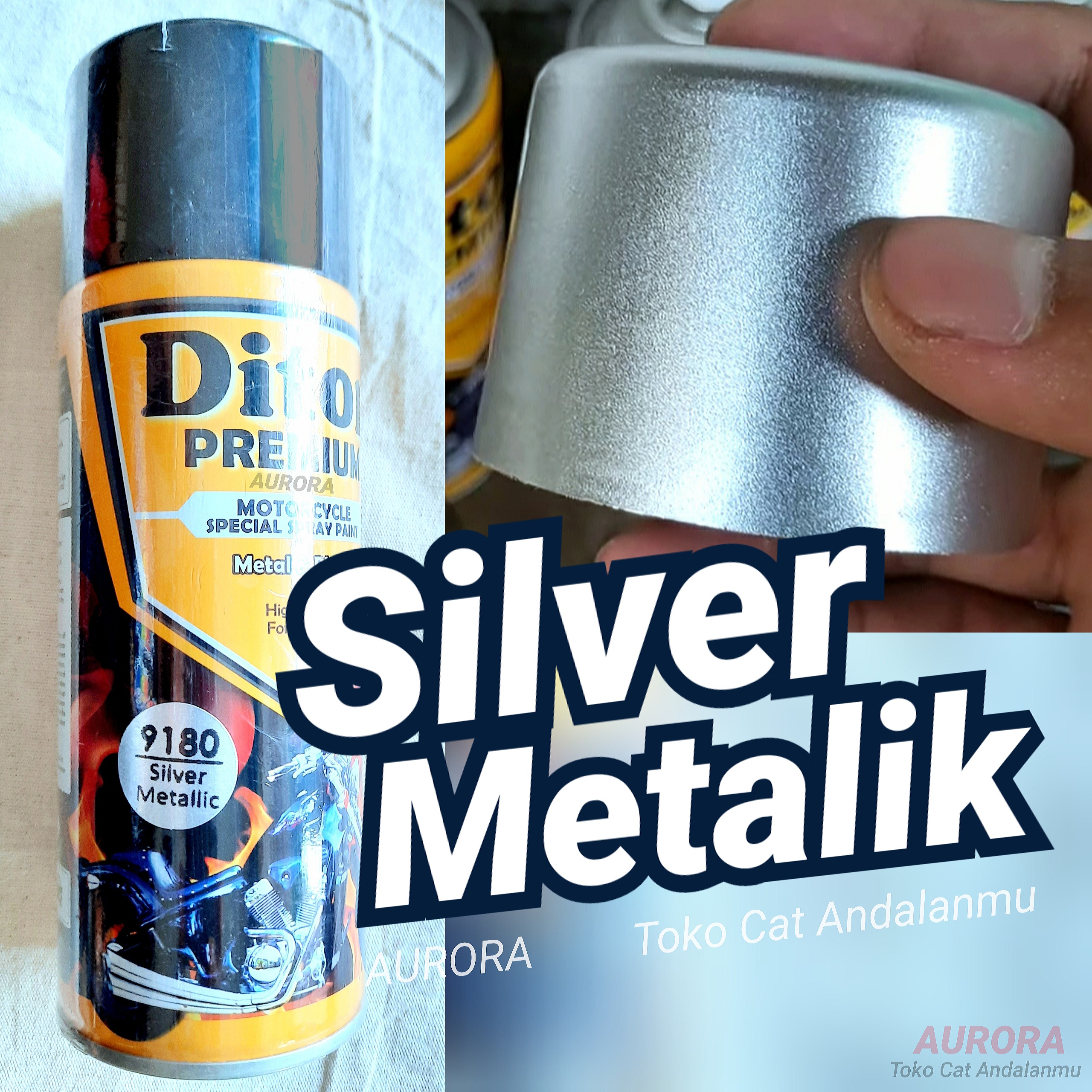 Diton Premium Silver Metallic 9180 Silfer Metalik Metalic 400cc ...