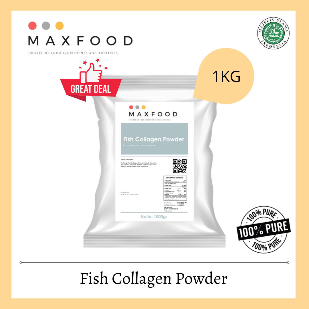 HYDROLYZED FISH COLLAGEN PEPTIDES / BUBUK KOLAGEN IKAN 1 KG | Lazada ...