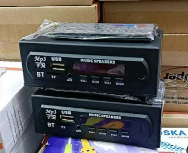 Jual mp3 player bluetooth USB FM mini box rakitan dc 12 volt | Lazada ...