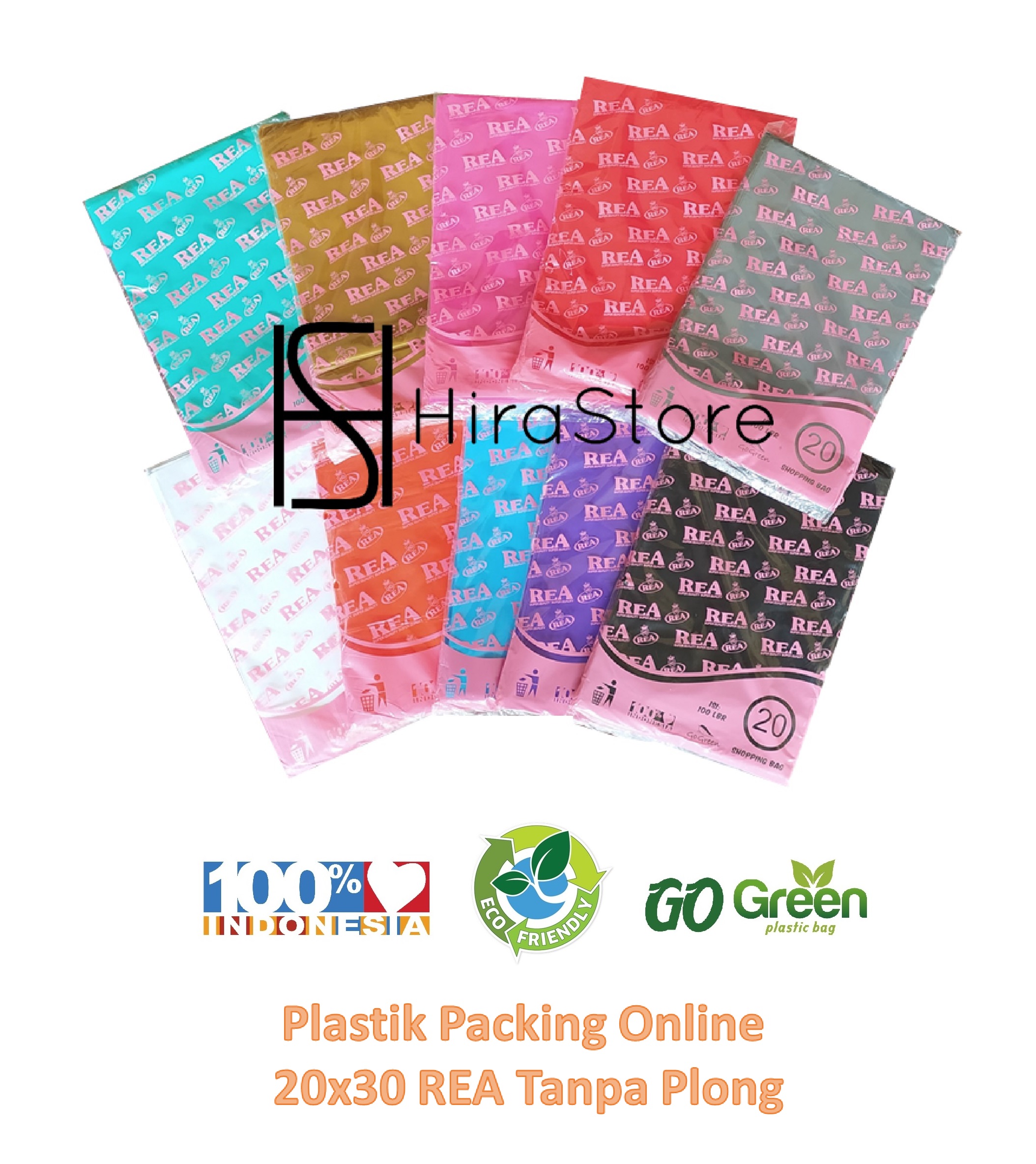 Plastik HD tanpa plong 20x30 isi 100 lembar REA packing online shop ...