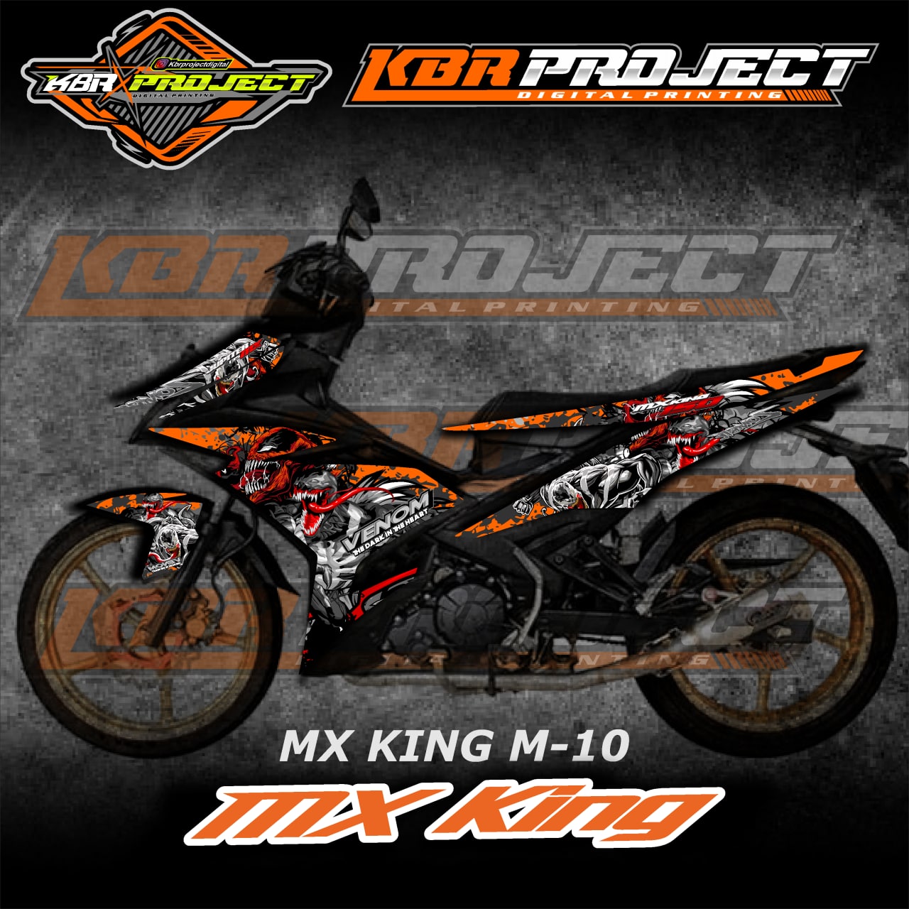 Stiker Striping Mx King Lis Variasi Stiker Motor Yamaha Desain Racing M ...