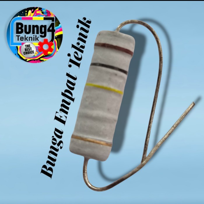 KOMPONEN ELEKTRONIK RESISTOR 5WATT 100K OHM | Lazada Indonesia