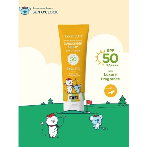 AZARINE Bodyguard Moisturizer Sunscreen Serum Sun O'Clock X BT21 100ml ...