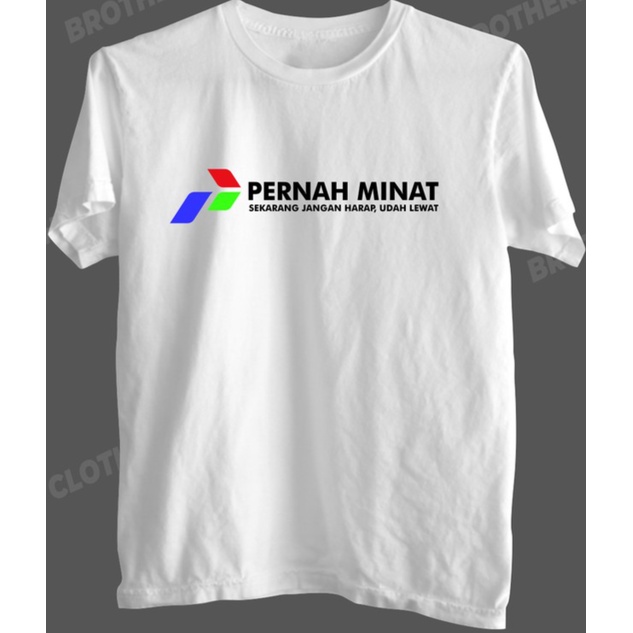 Kaos BAJU T-SHIRT Plesetan Pernah Minat Baju Parody Logo Pertamina ...