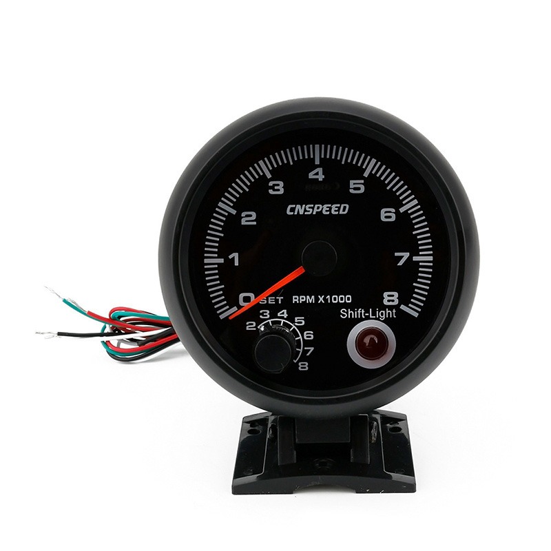 CNSPEED 95Mm Racing Car Tachometer 0-8000 RPM 12V Blue LED Adjustable ...