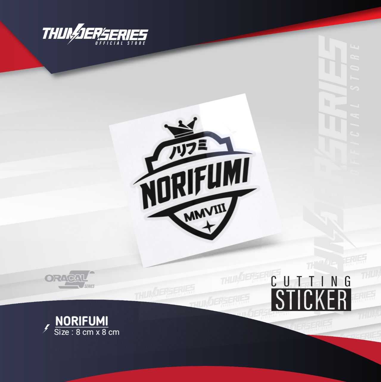 TS Cutting Sticker Norifumi | Stiker Norifumi White | Lazada Indonesia