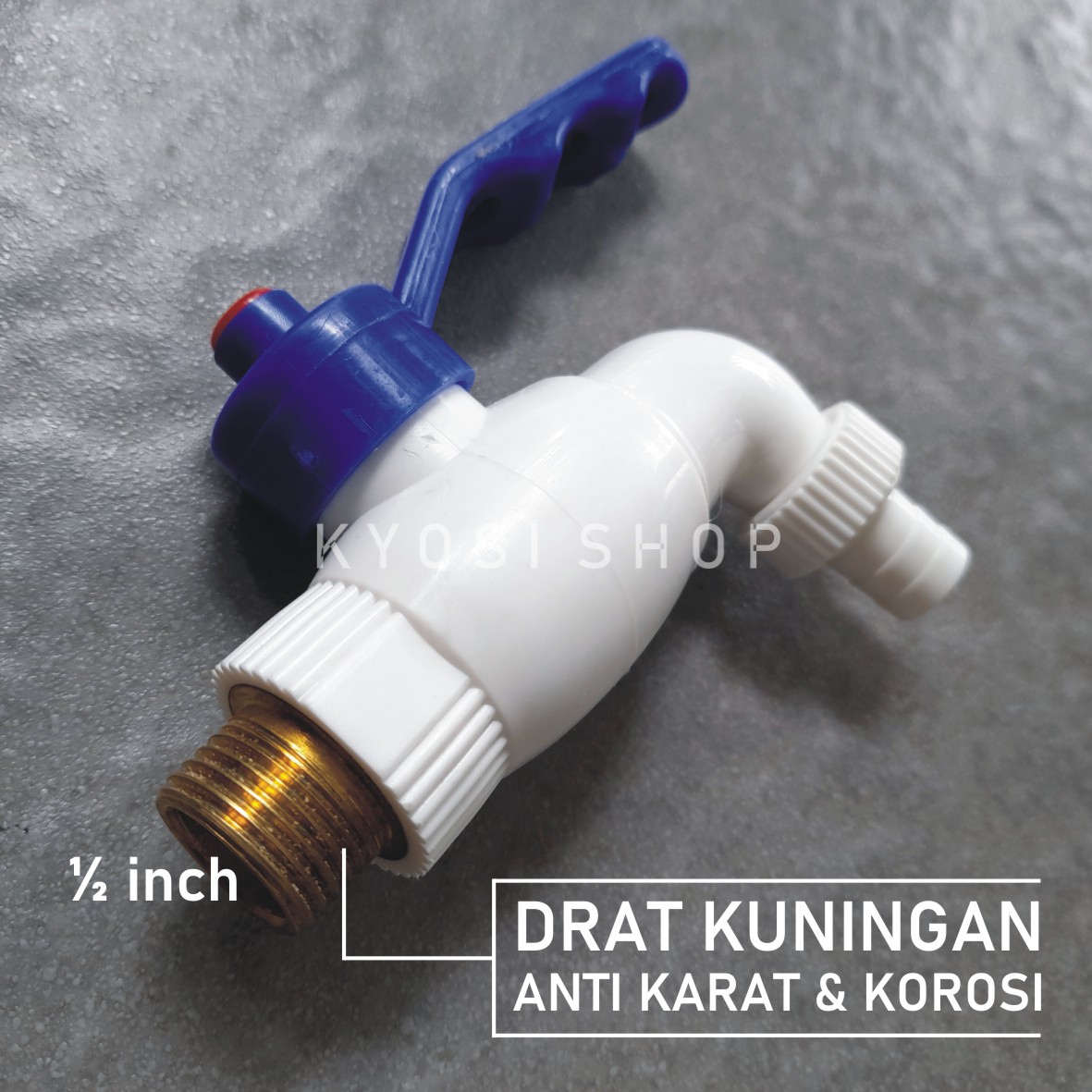 Kran Tembok Taman Jumbo Drat Kuningan - 1/2 Inch - Kualitas Tinggi ...