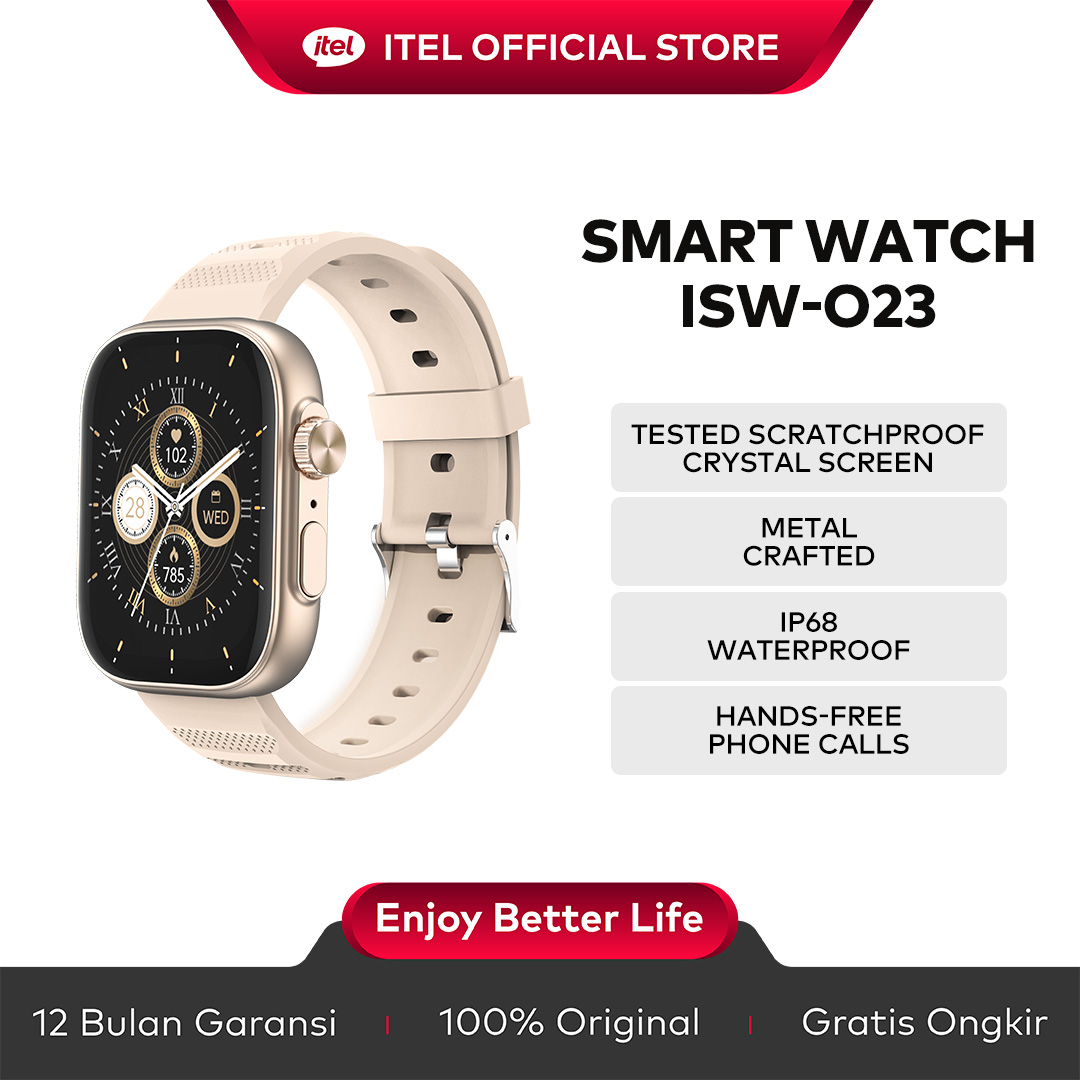 Official itel Smart Watch ISW-O23 3 Active | Tahan Air IP68 100 Mode ...