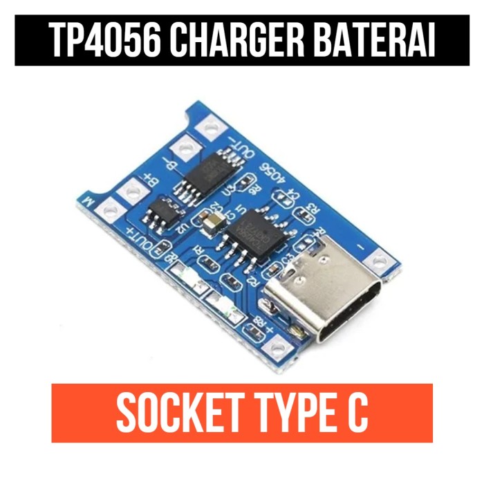 TP4056 Type C Tipe TP 4056 USB 18650 Protek Protect Charger Module 5V | Lazada Indonesia