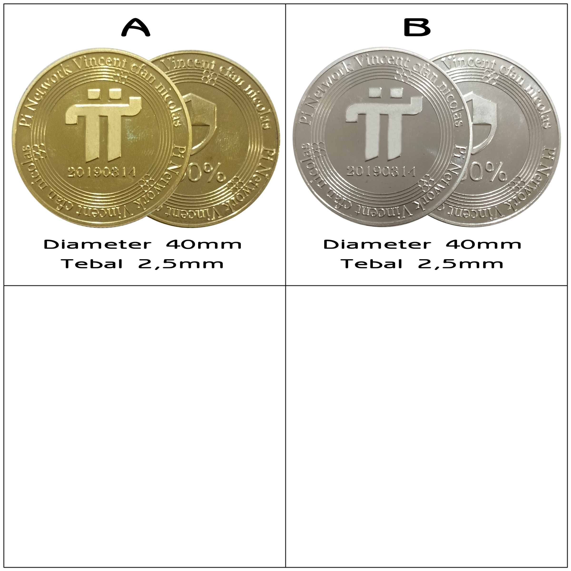 Pi Network PI Coin Crypto Koin Kripto Fisik | Lazada Indonesia