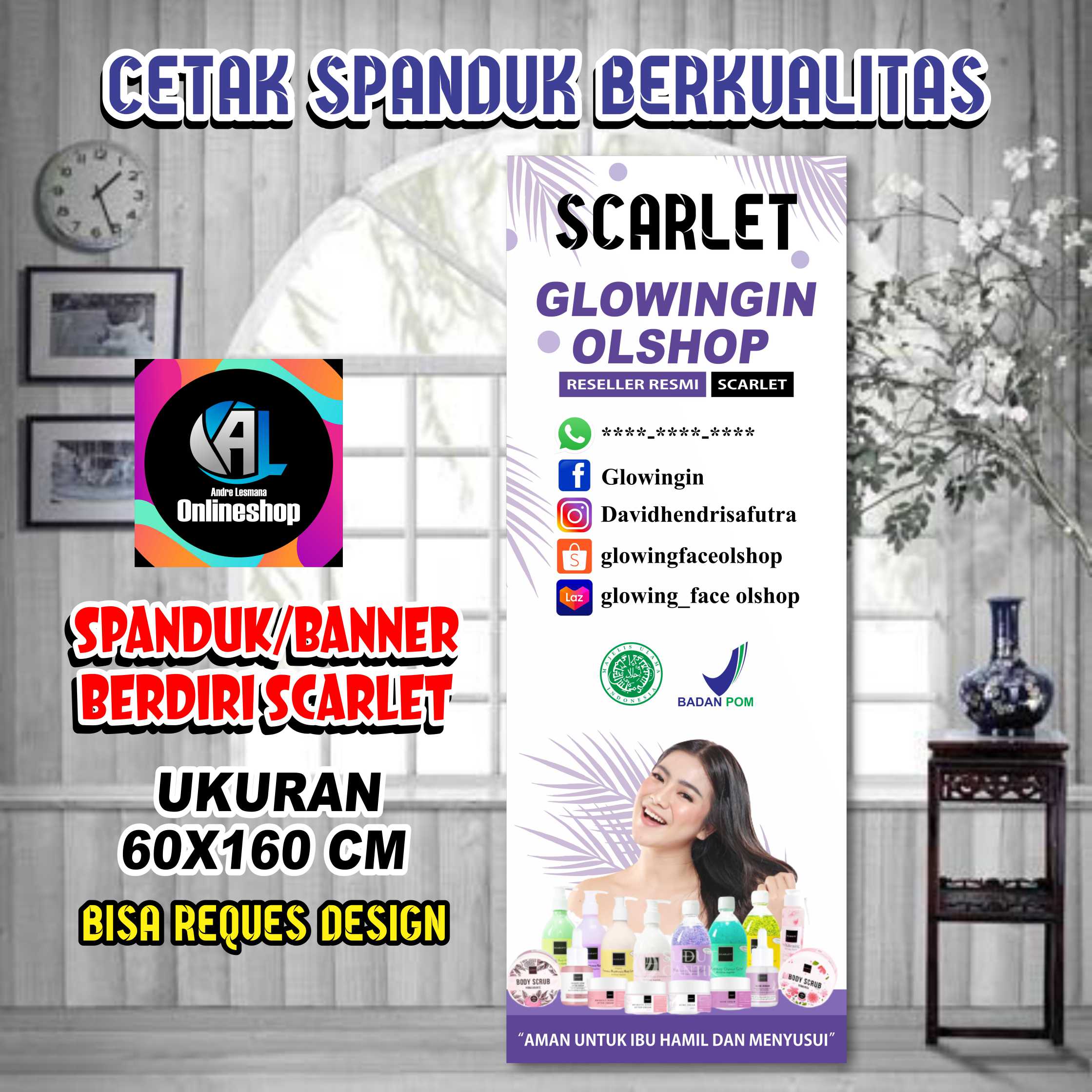 Banner Berdiri, Spanduk Scarlet | Lazada Indonesia