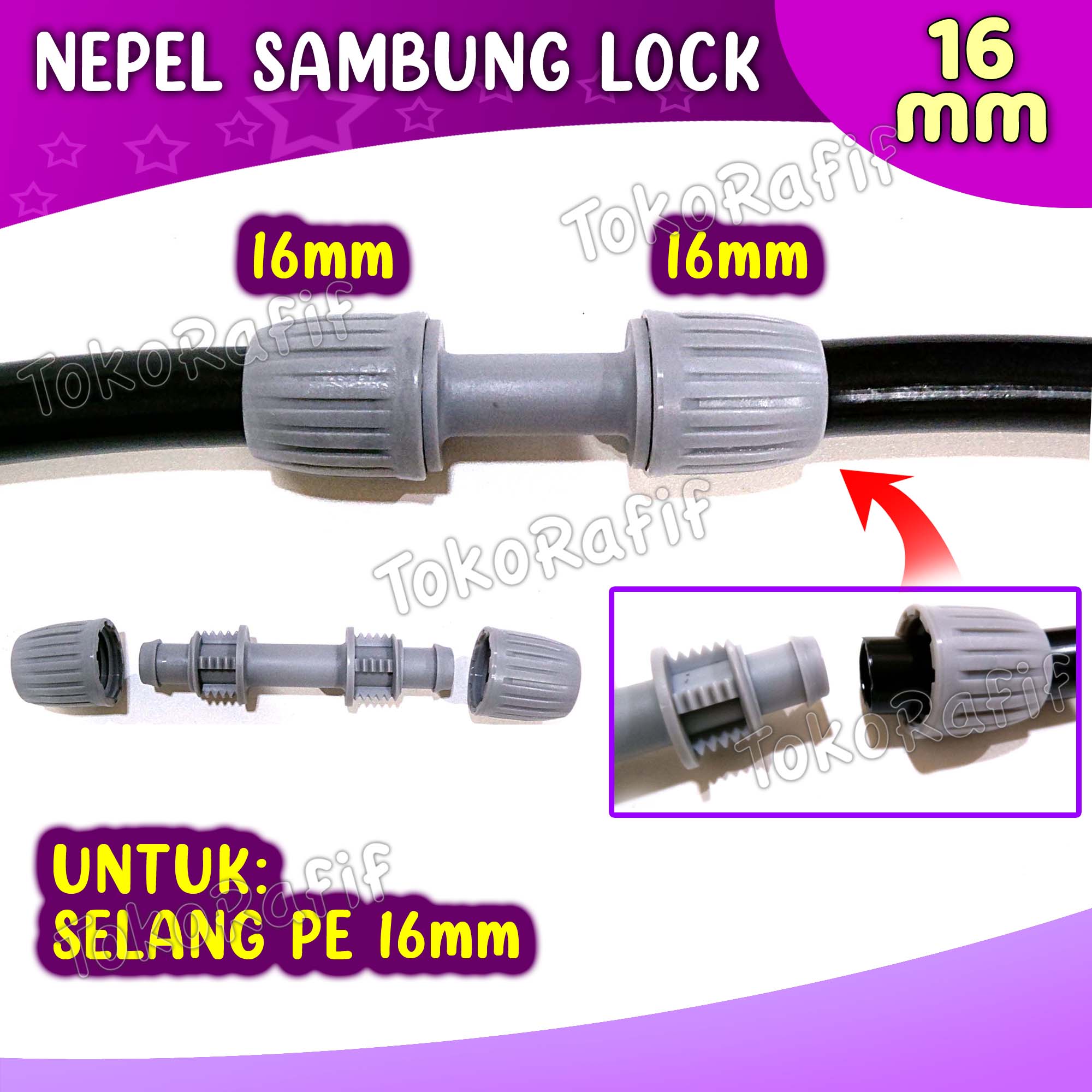 Nepel Sambung 16mm Lock | Lazada Indonesia
