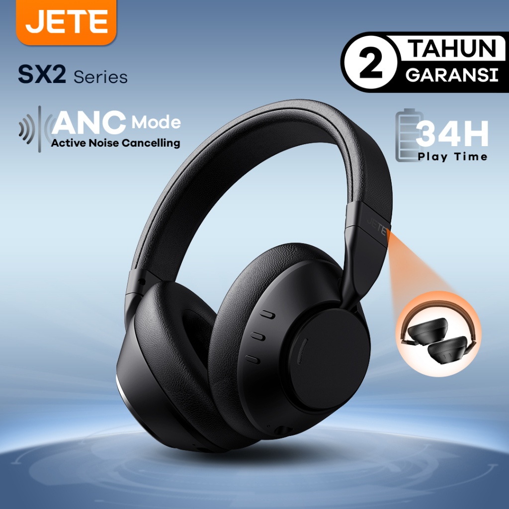 JETE Headset Headphone Bluetooth with Surround Sound SX2 - GARANSI 2 ...