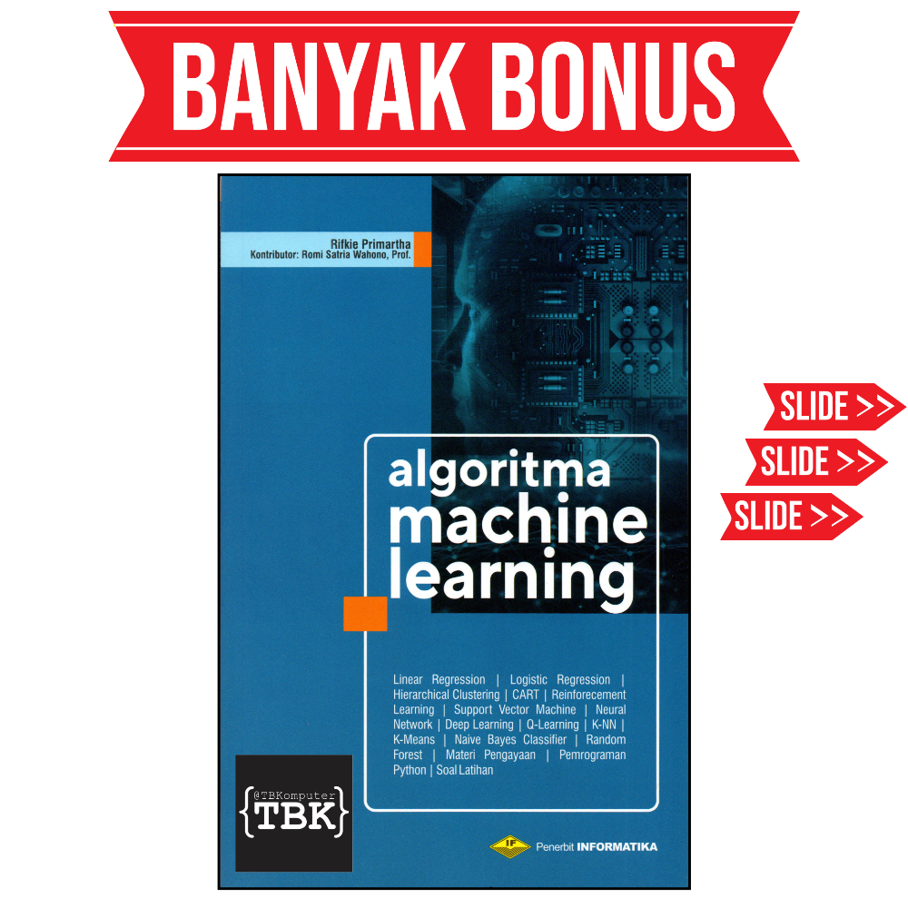 BUKU ALGORITMA MACHINE LEARNING RIFKIE PRIMARTHA | Lazada Indonesia