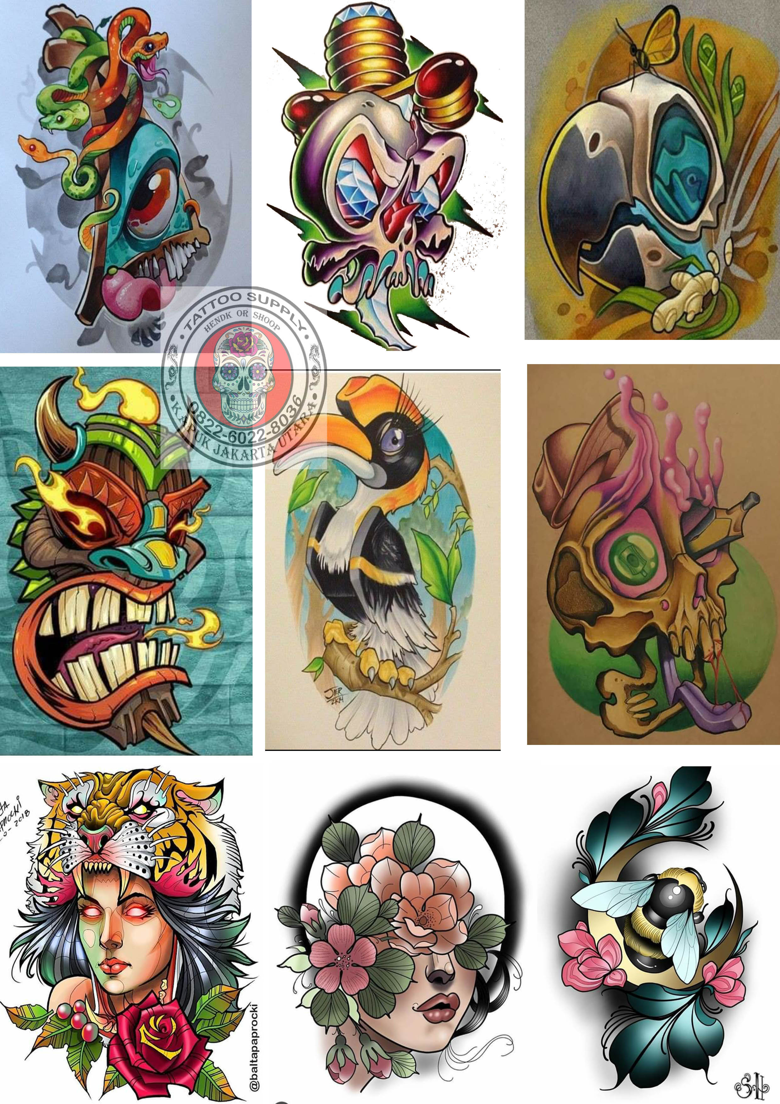 SKETSA GAMBAR TATTOO A4 PRINT | Lazada Indonesia