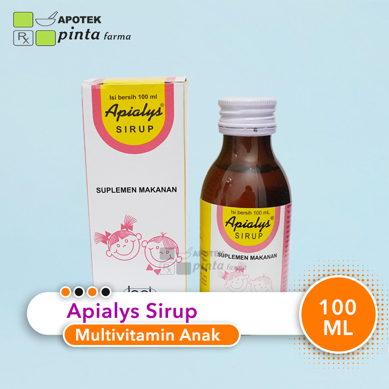 Multivitamin Anak Apialys Syrup 100 ML | Lazada Indonesia