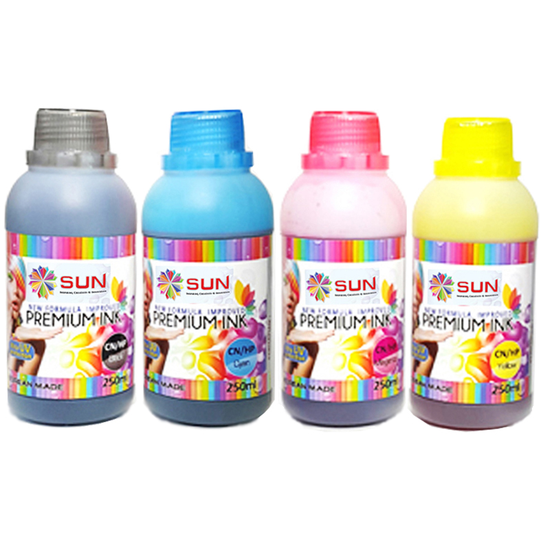 SUN Tinta Canon-HP Premium Ink NFI 250 ml - Set 4 Warna | Lazada Indonesia