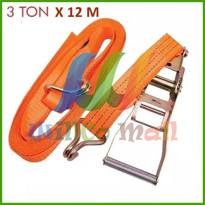Ratchet Tie Down - LASHING Cargo - Track Belt - TALI IKAT LOGISTIK 3TON ...