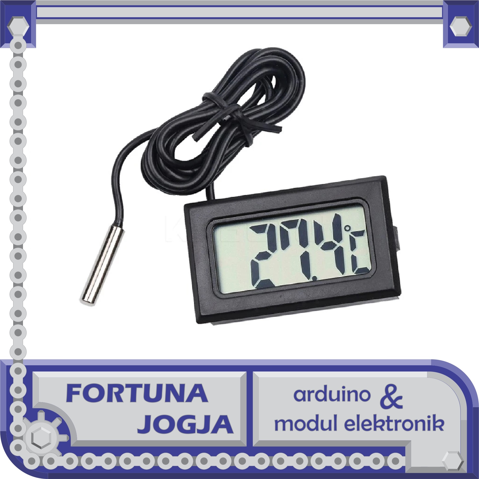 Termometer Suhu Ruangan / Thermometer Digital Mini Kolam Tubuh Kulkas ...
