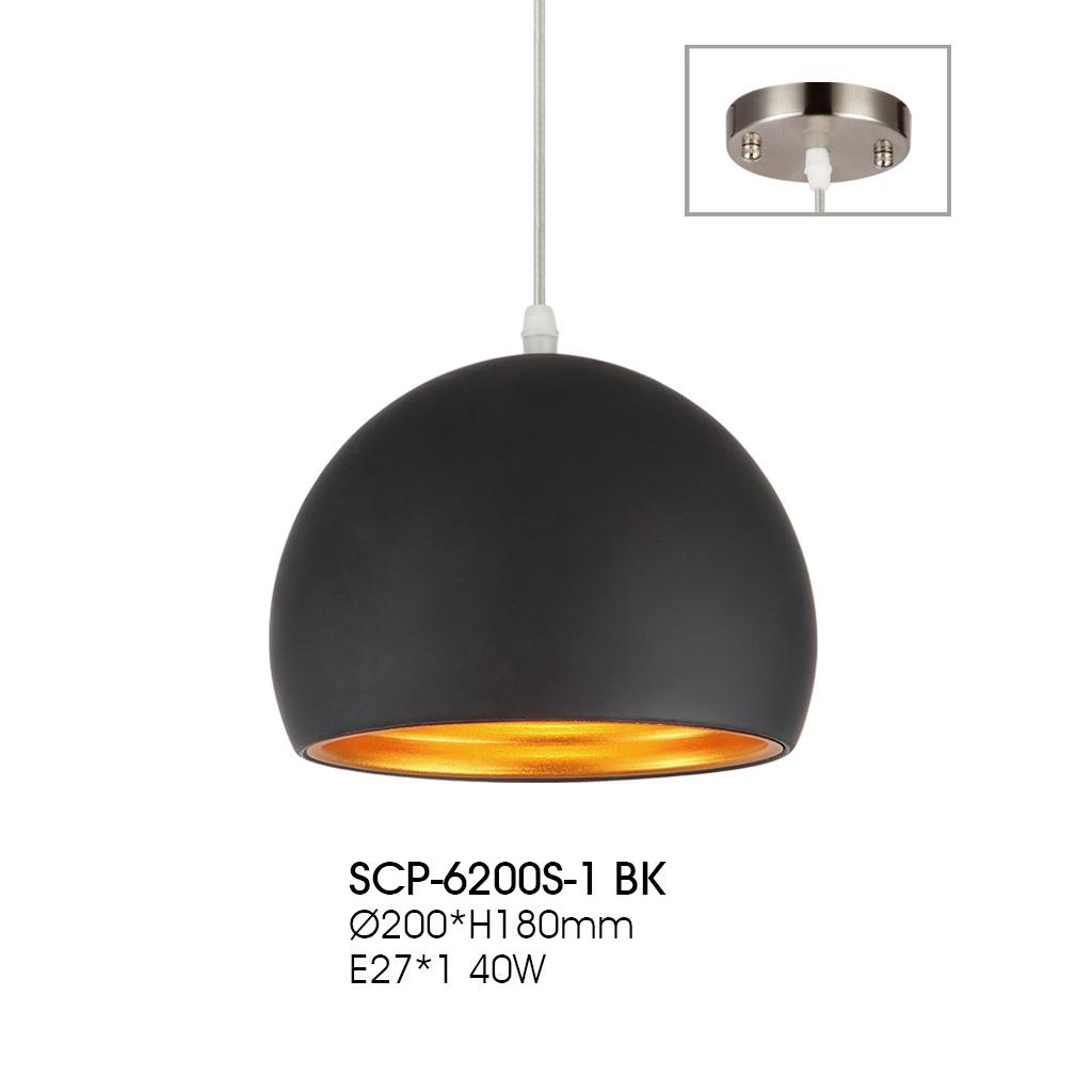 lampu gantung minimalist SCP-6200S-1 BK supra | Lazada Indonesia