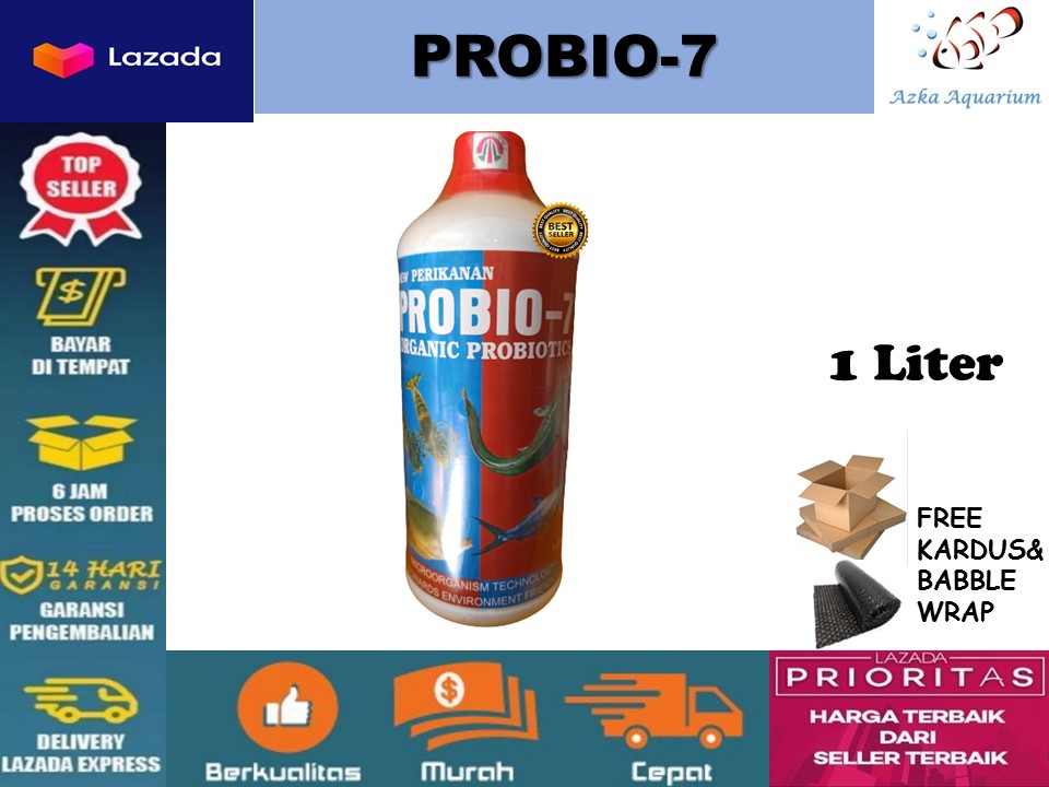 Probio 7 1 liter Perikanan Organic Probiotik Obat Ikan Lele Udang | Lazada Indonesia