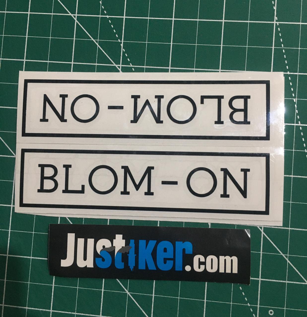 Sticker Sepeda BLOM-ON Frame Sticker Logo, Bukan Brompton, Fnhon, Dahon ...