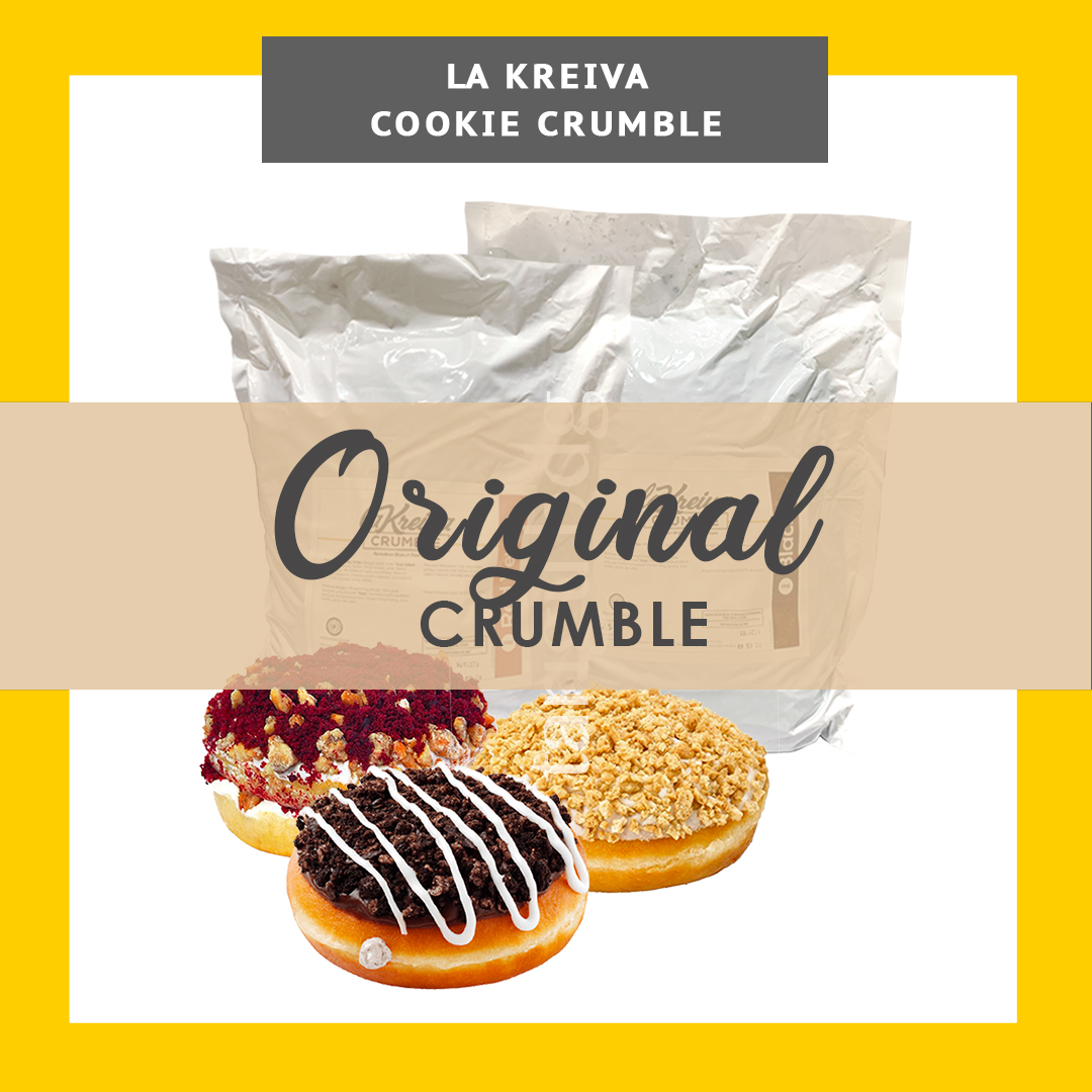 ORIGINAL COOKIE CRUMBLE LA KREIVA 100GR - TOPPING DONAT - TOPING PISANG ...
