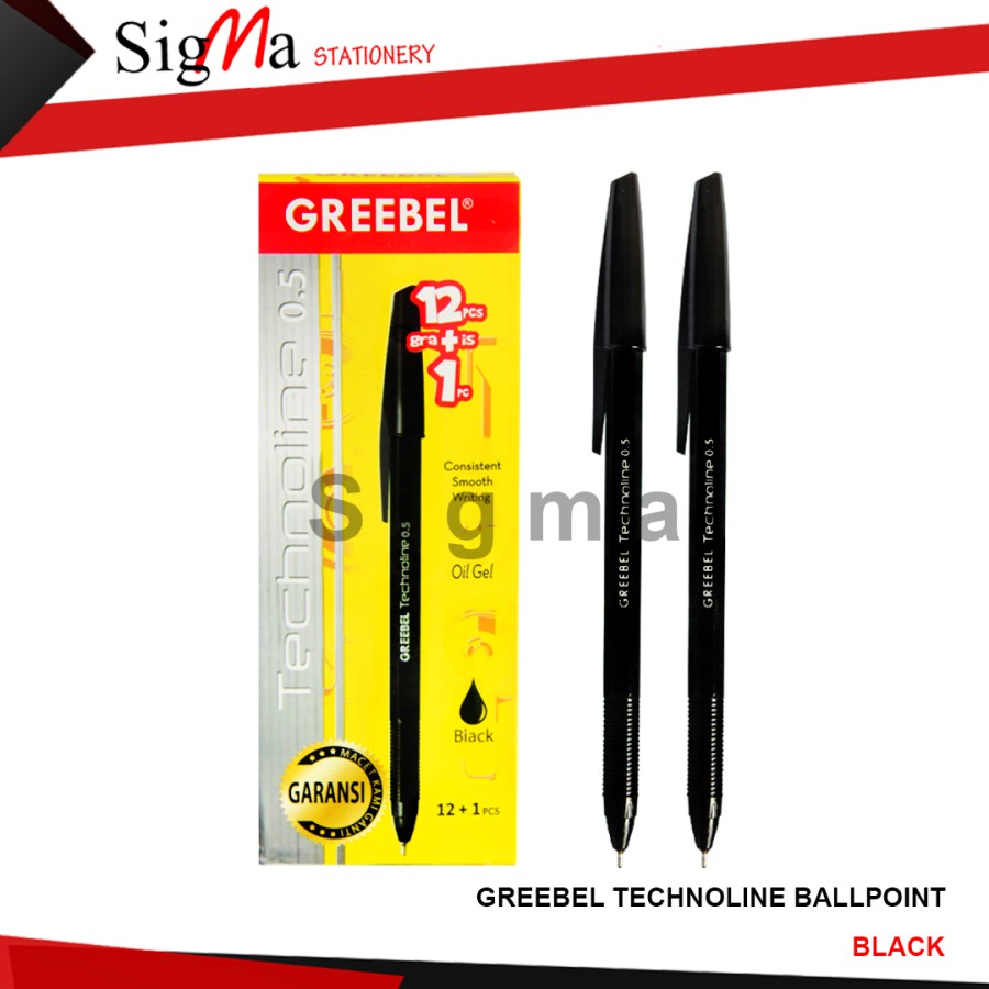 Ballpoint Pen Pulpen Greebel Pulpen Greebel 3 Warna Pilihan Technoline ...