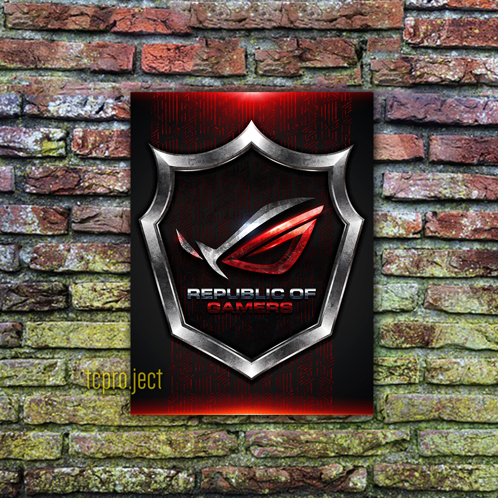 ASUS ROG REPUBLIK OF GAMERS POSTER - DEKORASI HIASAN DINDING | Lazada ...