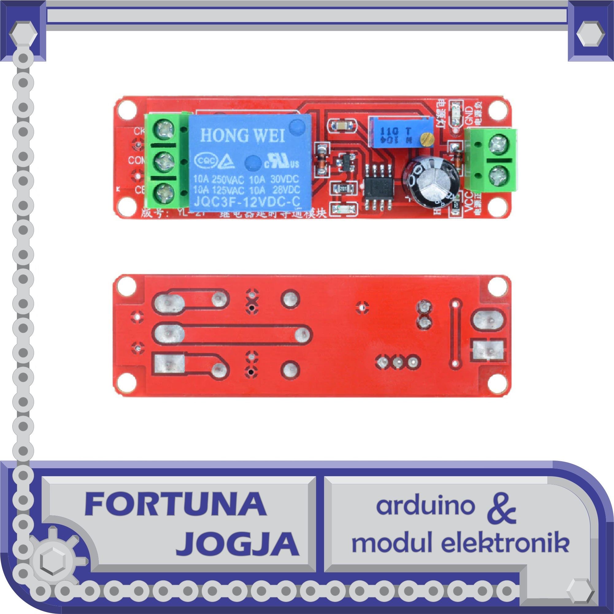 Modul DC 12V Pull Delay Timer NE555 Switch Relay Adjustable Module ...