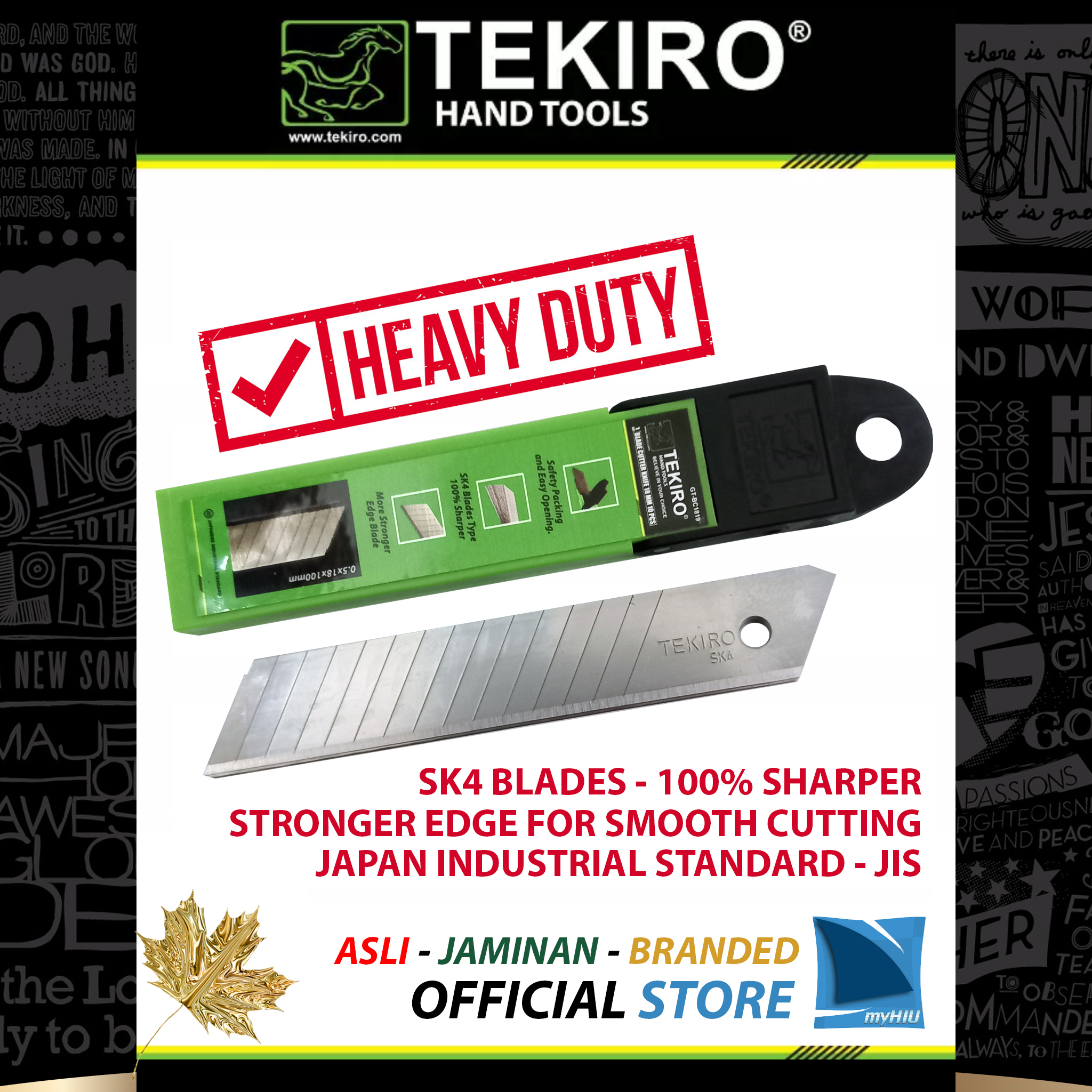 Isi Cutter 0.5 x 18 x 100 mm 10 pcs Cocok Di Berbagai Gagang Besar ...