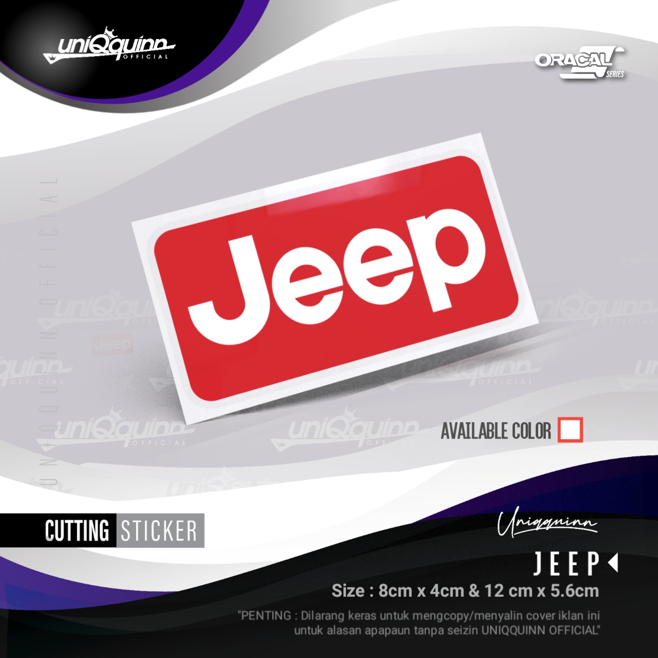Cutting Sticker Jeep | Stiker Jeep warna - Stiker Mobil | Lazada Indonesia