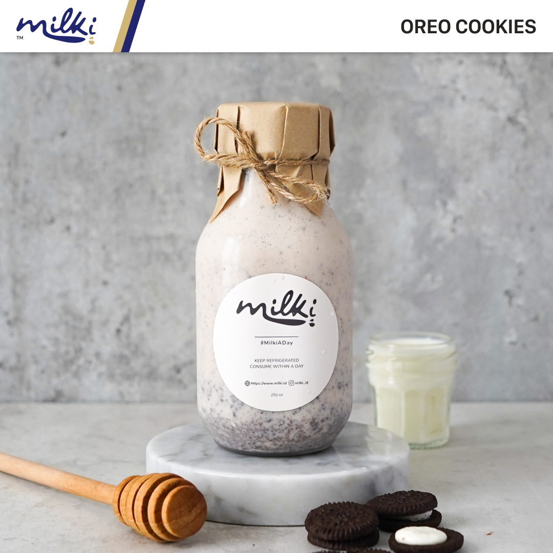 MILKI Premium Oreo Cookies Honey Milk | Lazada Indonesia