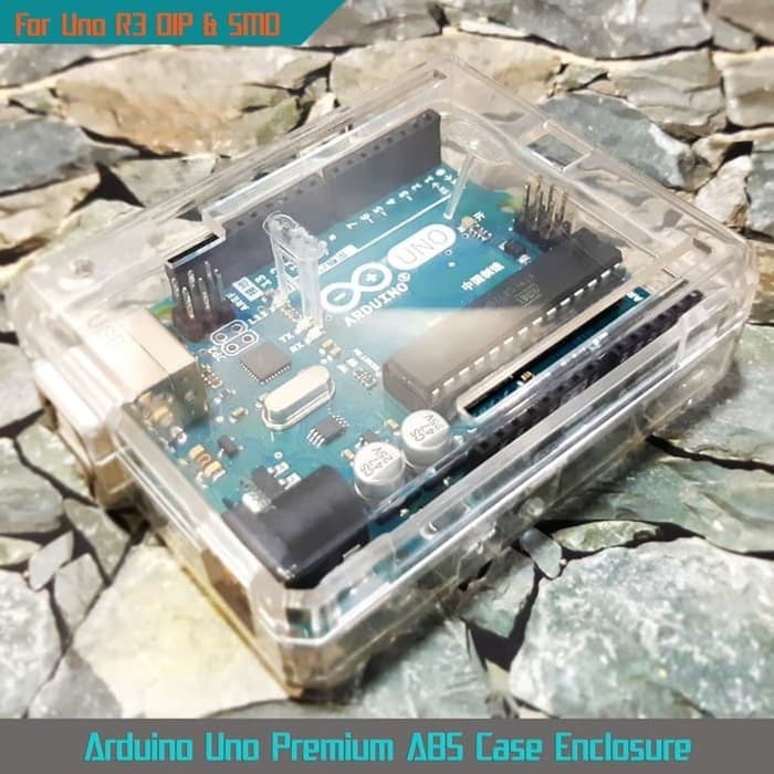 Box for Arduino Uno R3 ABS Case Enclosure Warna Transparan Glossy ...