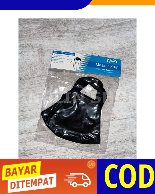 masker mulut kain dewasa RIDER raider anti bakteri 2 lapis ply original ...