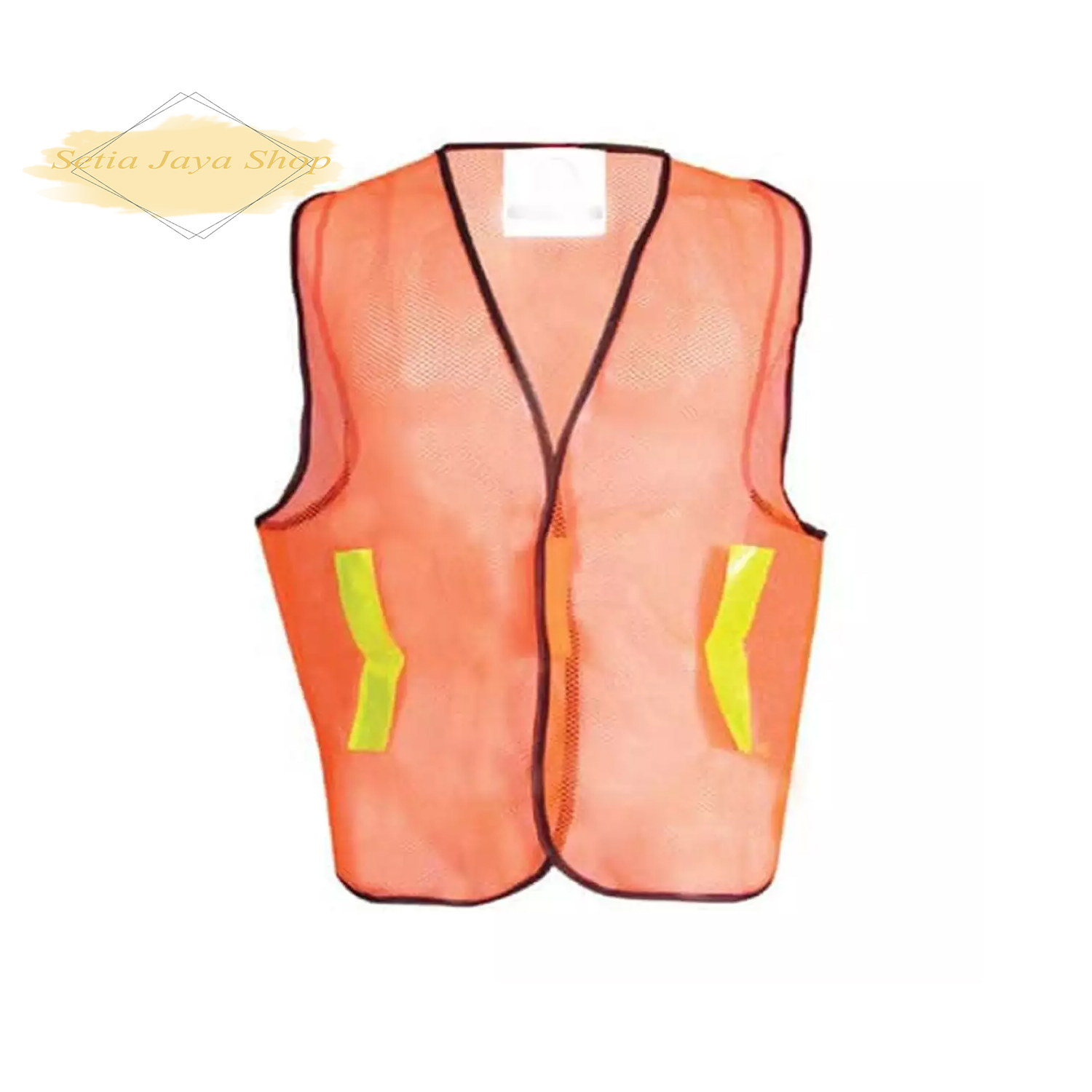 Baju Rompi Proyek Safety Jala Eco Vest ORANGE, ROMPI PROYEK JARING ...