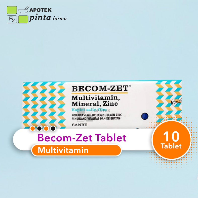 Multivitamin BECOM-ZET Sanbe Tablet | Lazada Indonesia