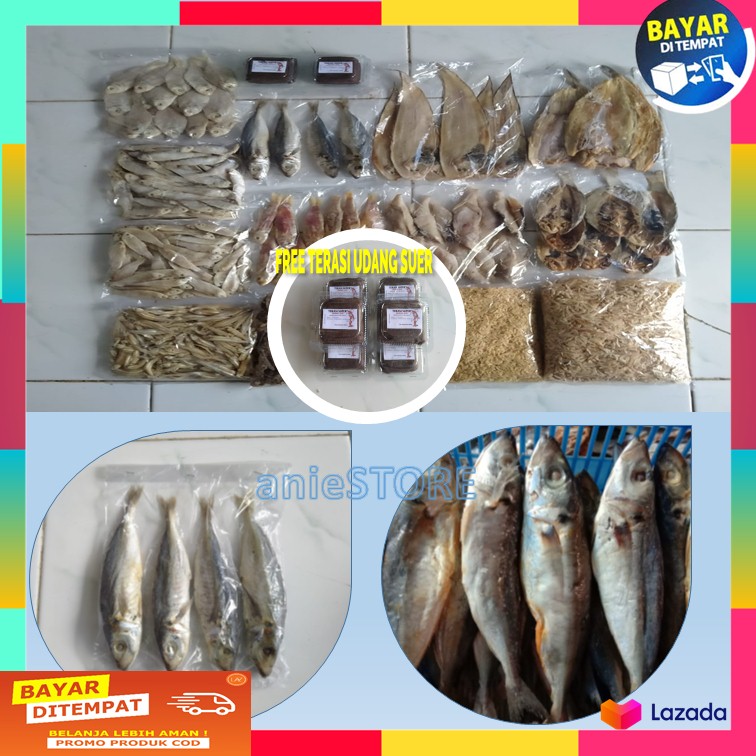 [ PALING MURAH !!! ] ikan asin pedak 200gram ikan asin peda merah asli ...