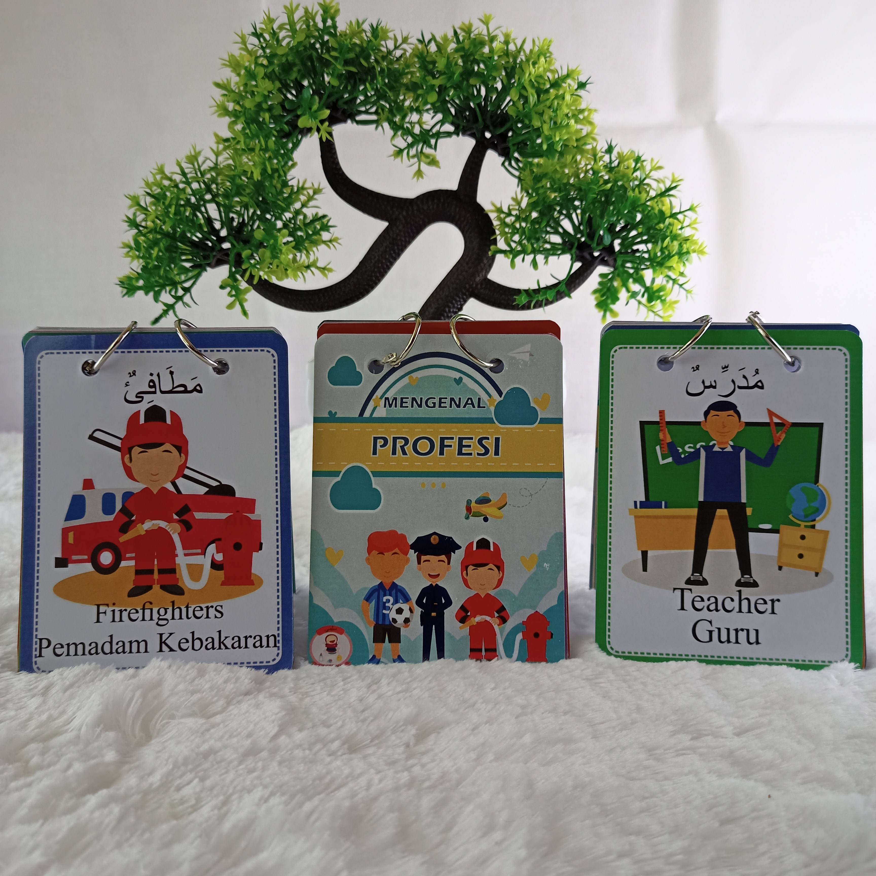 Flash Card Kartu Mainan Edukasi Anak Lengkap Flashcard Mengenal Profesi ...