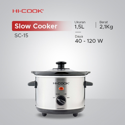 Hi-Cook Slow Cooker Tipe SC-15 | Lazada Indonesia