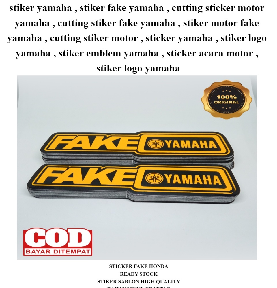 Jual stiker yamaha , stiker fake yamaha , cutting sticker motor yamaha ...