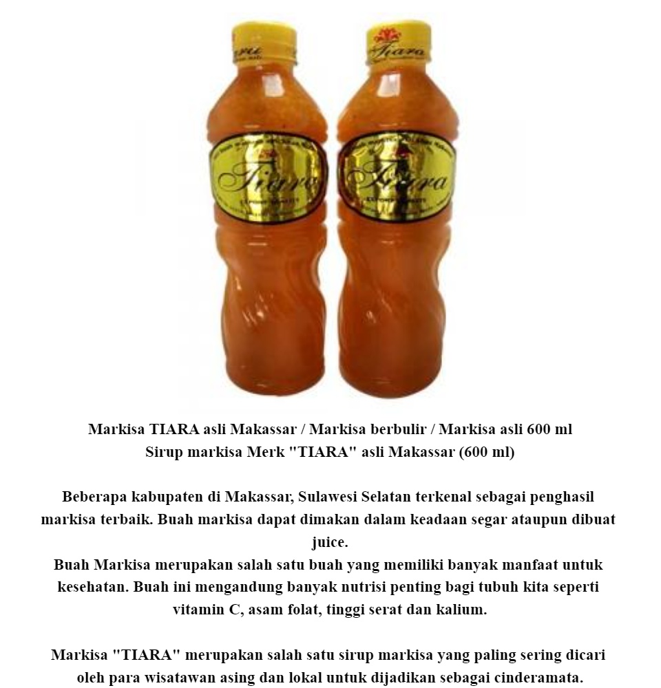 Sirup Markisa Makassar Tiara Clipart